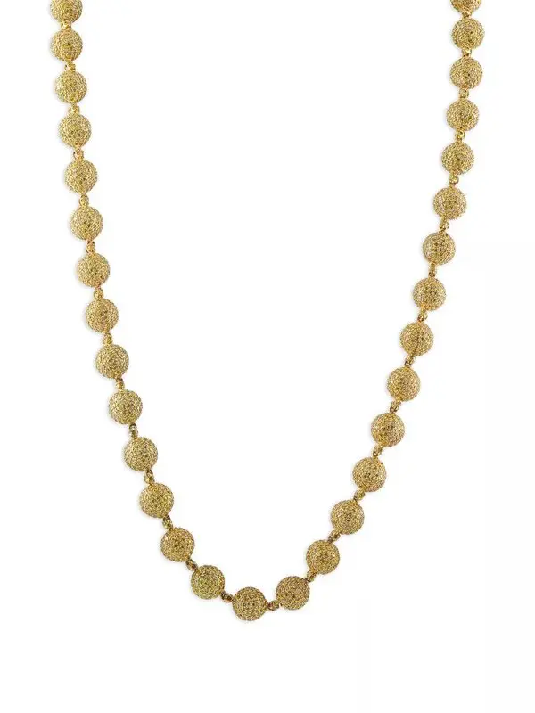 LB EXCLUSIVE 10k Yellow Diamond Orb Necklace - Gold
