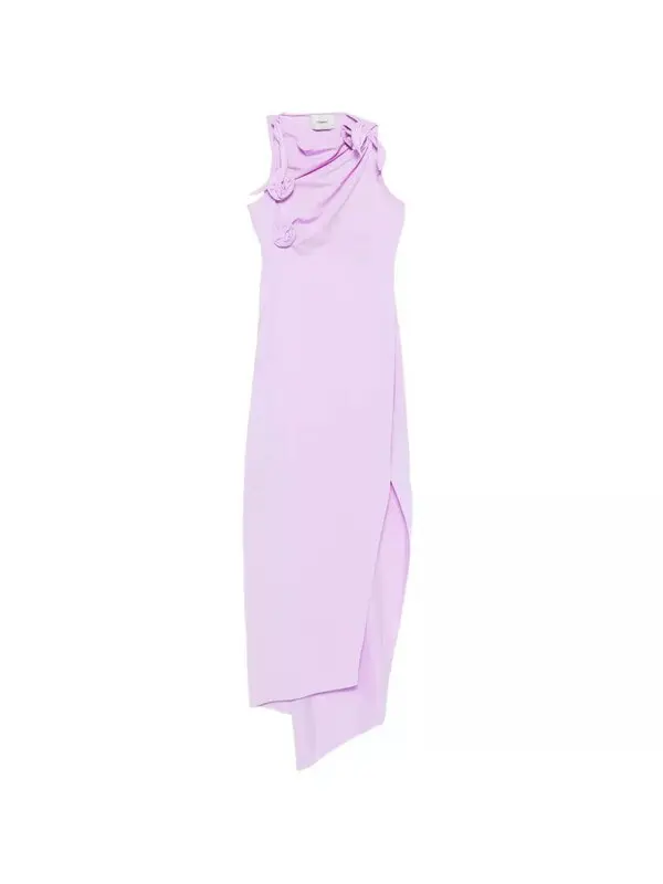 Coperni Flower Knot-detail Midi Dress