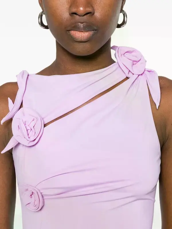 Coperni Flower Knot-detail Midi Dress