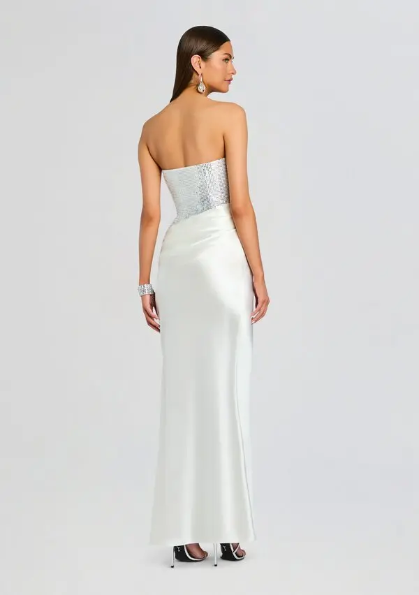 Retrofete Alexandra Embellished Dress - White/silver