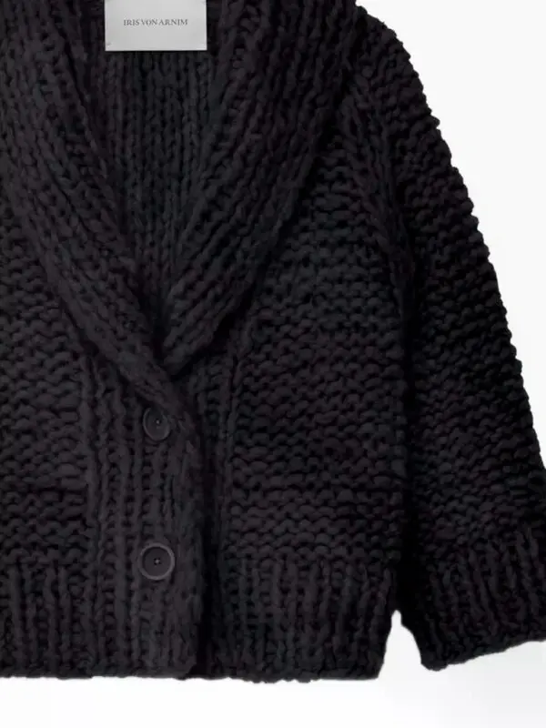 Iris Von Arnim Shawl-collar Buttoned Cardigan