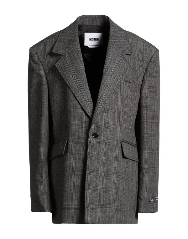 MSGM Virgin Wool Single-breasted Blazer