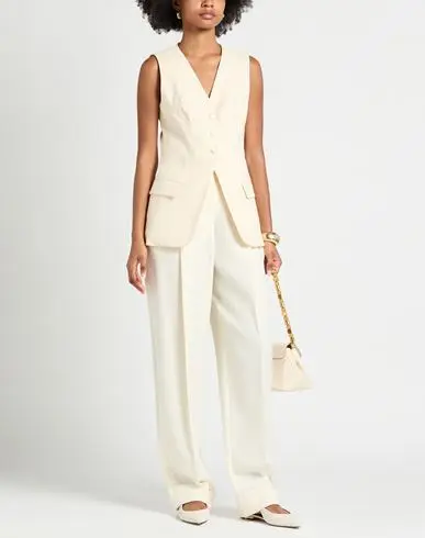 Sandro Tailored Vest In Linen, Cotton, And Elastane