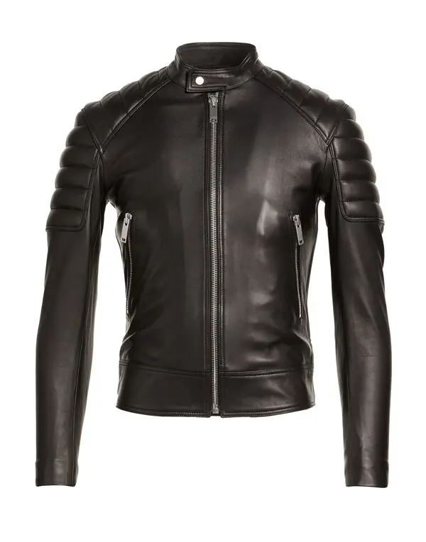 Sandro Lambskin Biker Jacket
