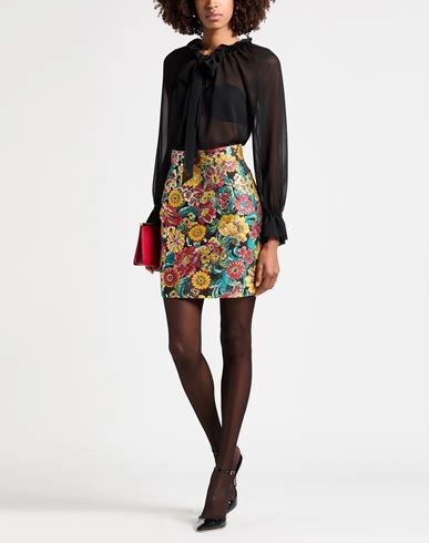 Dolce & Gabbana Mini Skirt Brocade Floral-print