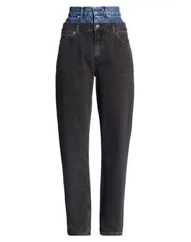 Sandro Straight-leg Two-tone Denim Jeans