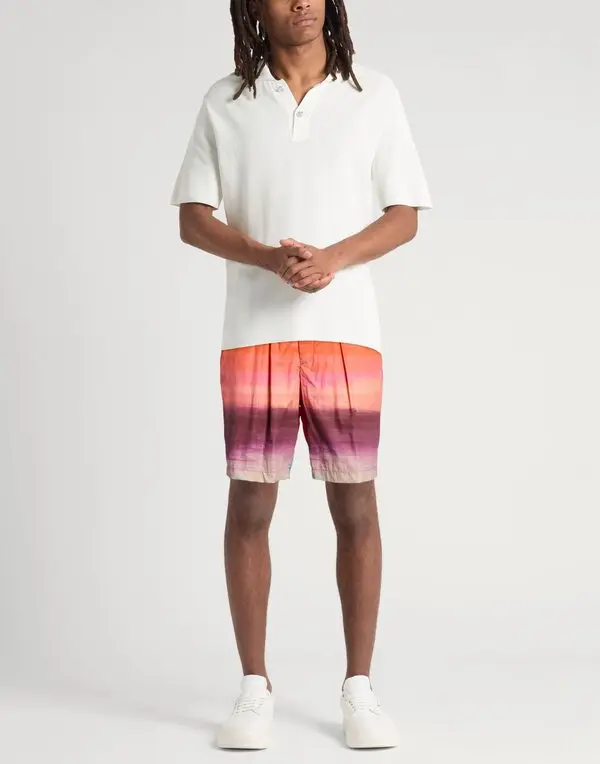 Marni Cotton Tie-dye High Waisted Bermuda Shorts