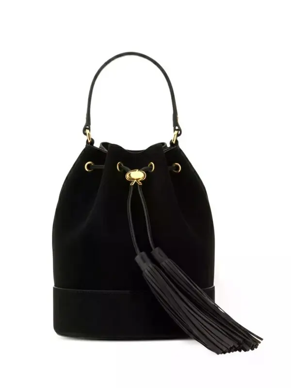 GIANVITO ROSSI Sienna Tassel-detail Bucket Bag - Black