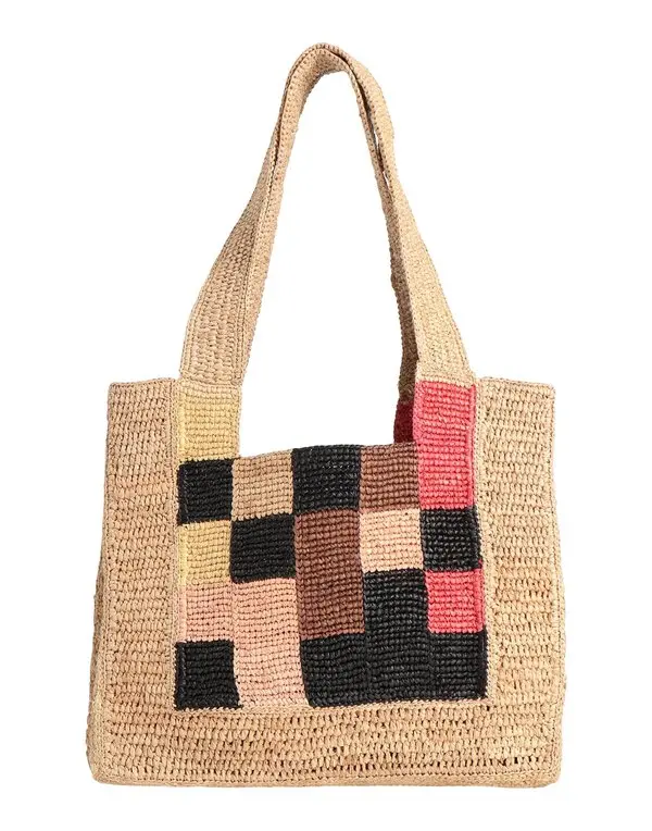 Sandro Woven Straw Shoulder Bag