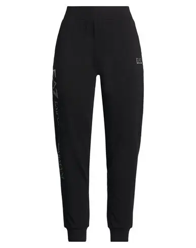 EA7 Pants Size Cotton, Elastane - Black