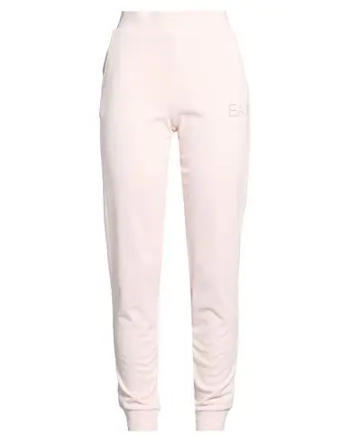 EA7 Light Cotton Elastane Track Pants - Light Pink