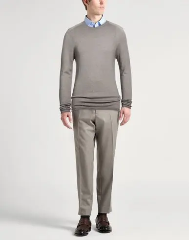 120% Lino Cashmere Crewneck Sweater - Grey