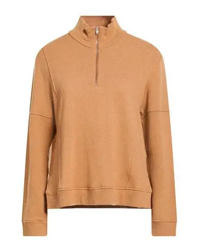 120% Lino Turtleneck Knit Top - Camel