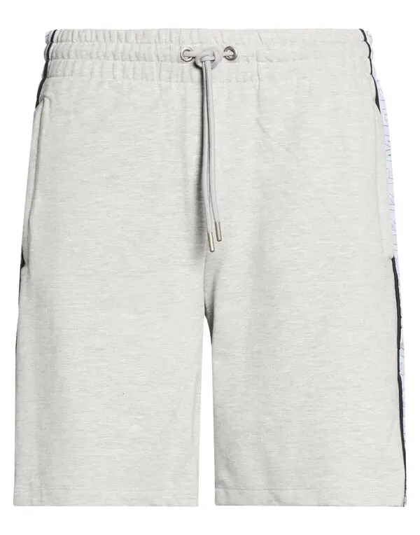 BIKKEMBERGS Light Cotton Blend Athletic Shorts - Grey
