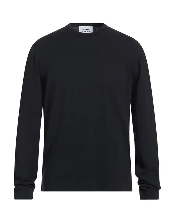 Alpha Studio Cotton-blend Sweater - Blue