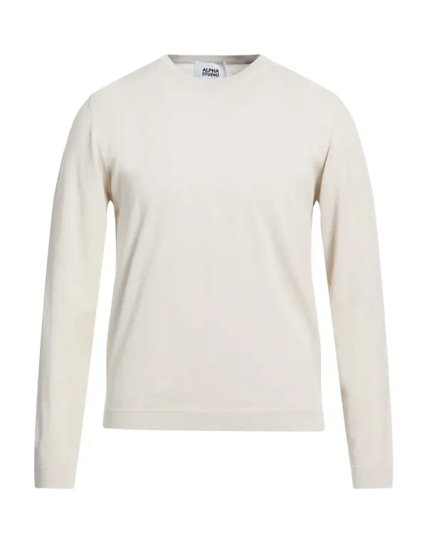 Alpha Studio Cotton-blend Sweater - Grey
