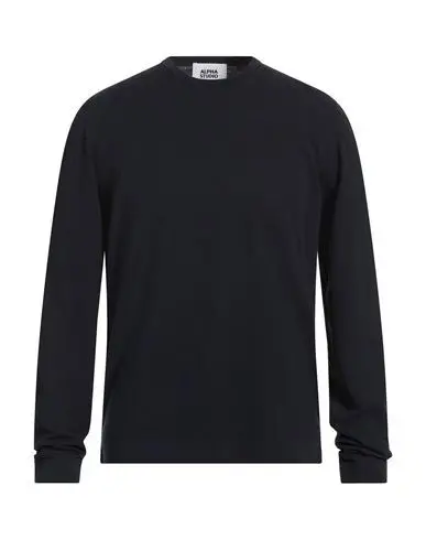 Alpha Studio Cotton-blend Sweater - Midnight Blue