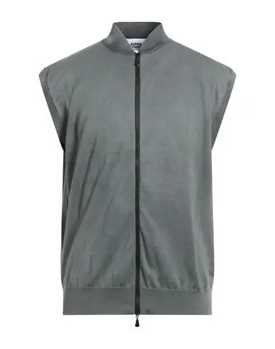 Alpha Studio Cotton Military Cardigan - Grey
