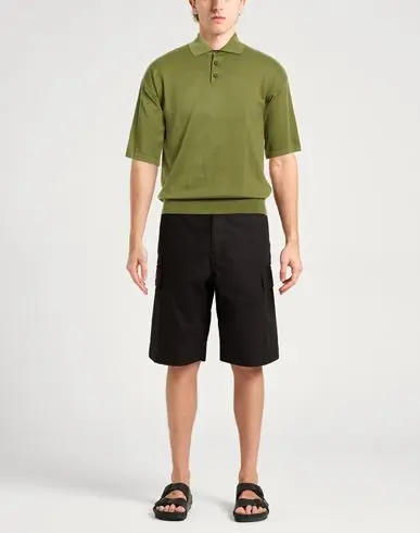 Alpha Studio Cotton Military Sweater - Green