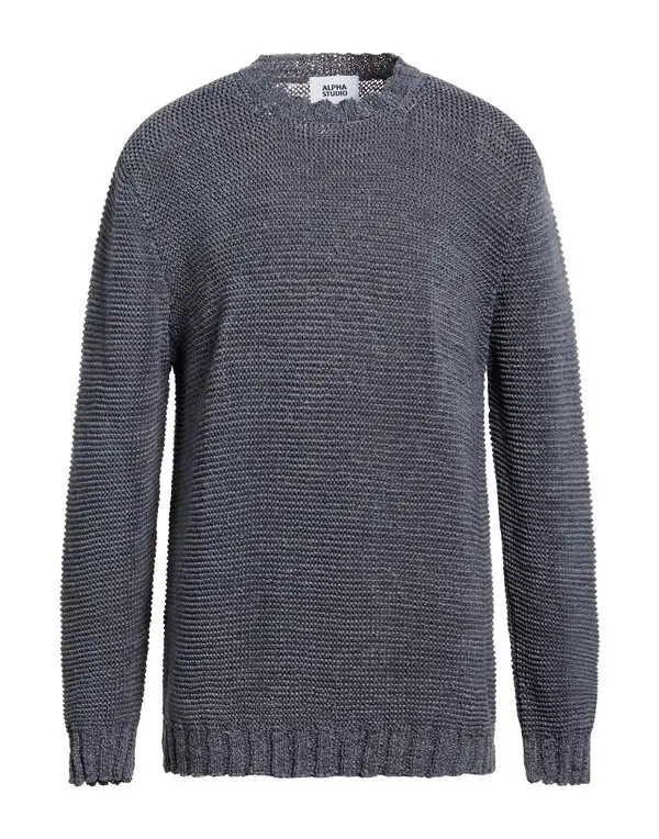 Alpha Studio Knitted Crewneck Sweater