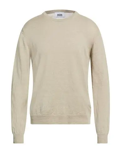 Alpha Studio Hemp Crewneck Sweater - Beige