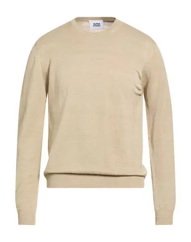 Alpha Studio Hemp Crewneck Sweater - Sand