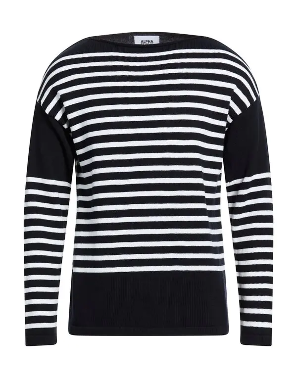 Alpha Studio Striped Knit Sweater