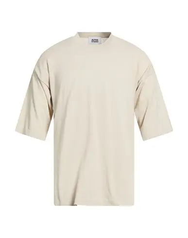 Alpha Studio Light Cotton Polyester Sweater - Light Grey