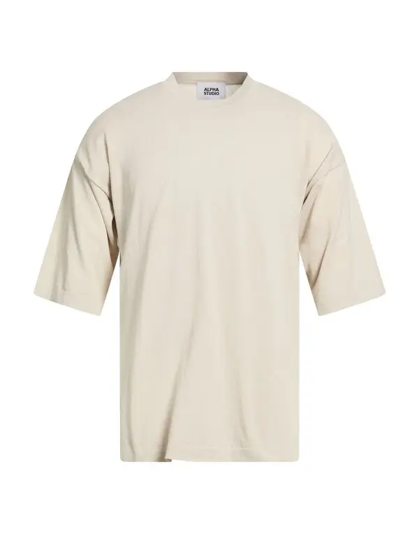 Alpha Studio Light Cotton Polyester Sweater - Light Grey