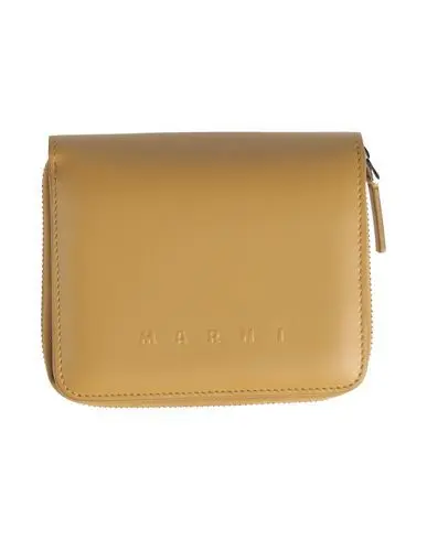 Marni Wallet Camel Leather - Beige