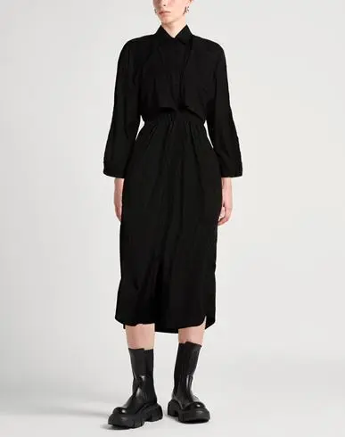 Isabel Benenato Cotton Maxi Shirt Dress