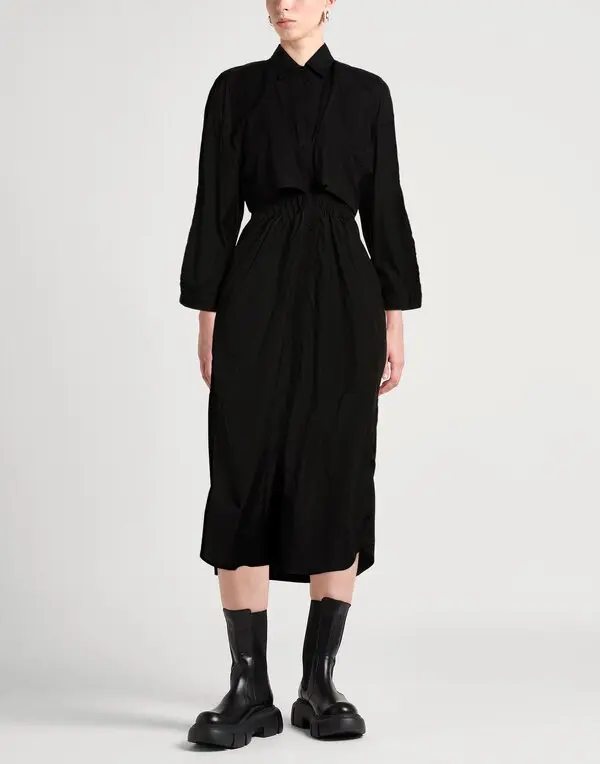 Isabel Benenato Cotton Maxi Shirt Dress