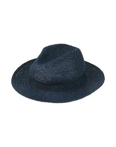 Emporio Armani Paper Yarn Sun Hat - Blue