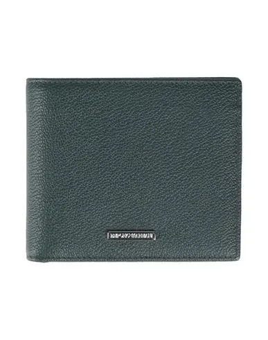 Emporio Armani Wallet Dark Leather - Green