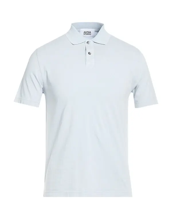Alpha Studio Polo Shirt Size Cotton - Blue