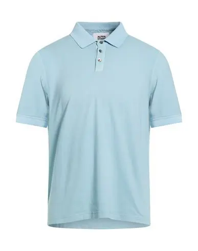 Alpha Studio Polo Shirt Size Cotton, Elastane - Sky Blue