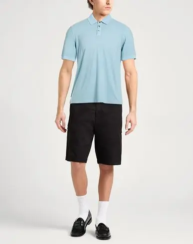 Alpha Studio Polo Shirt Size Cotton, Elastane - Sky Blue