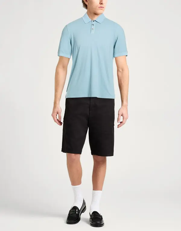 Alpha Studio Polo Shirt Size Cotton, Elastane - Sky Blue