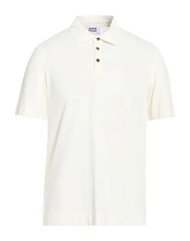 Alpha Studio Polo Shirt Size Cotton, Elastane - Ivory