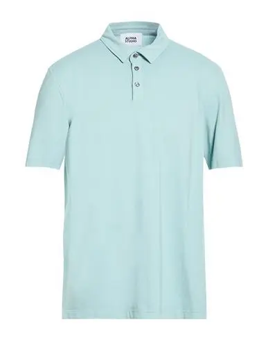 Alpha Studio Polo Shirt Size Cotton, Elastane - Blue