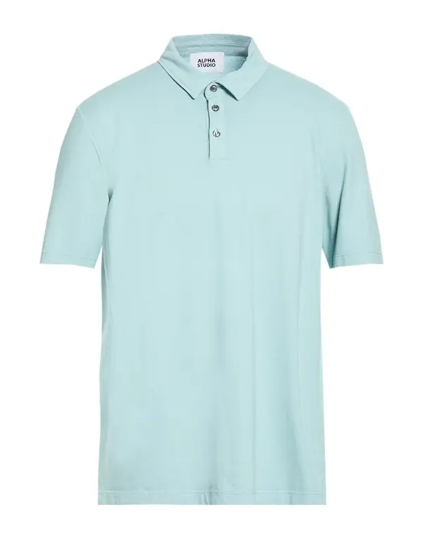 Alpha Studio Polo Shirt Size Cotton, Elastane - Blue