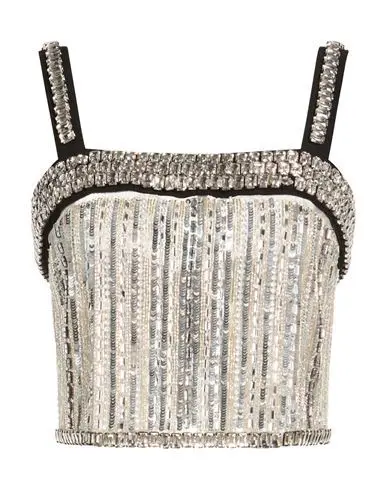 Elisabetta Franchi Striped Crop Top