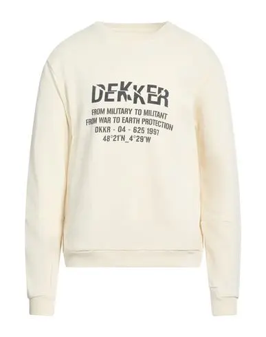 DEKKER Solid Crewneck Sweatshirt With Logo - White