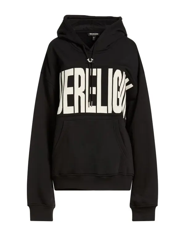 True Religion Fleece Hooded Sweatshirt - Black