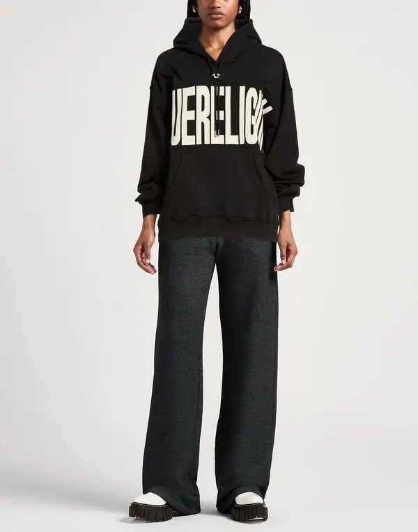 True Religion Fleece Hooded Sweatshirt - Black