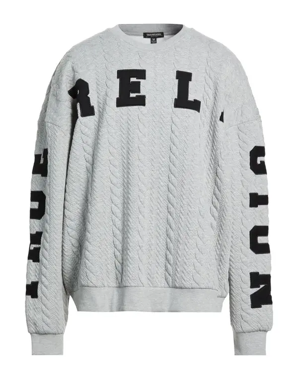 True Religion Sweatshirt With Appliqués And Brand Logo