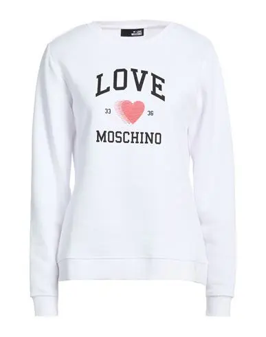 Moschino Cotton-blend Fleece Sweatshirt - White