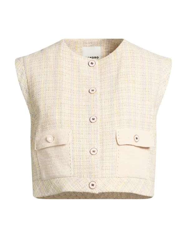 Sandro Tweed Sleeveless Jacket