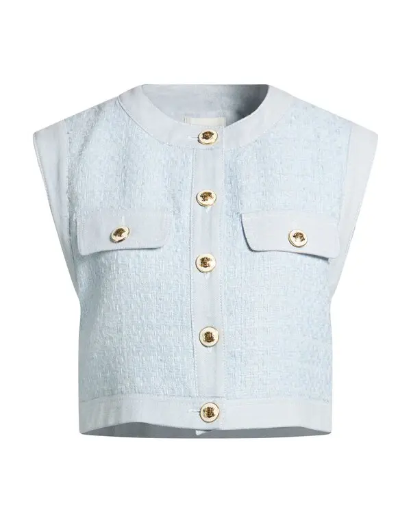 Sandro Sleeveless Tweed Jacket