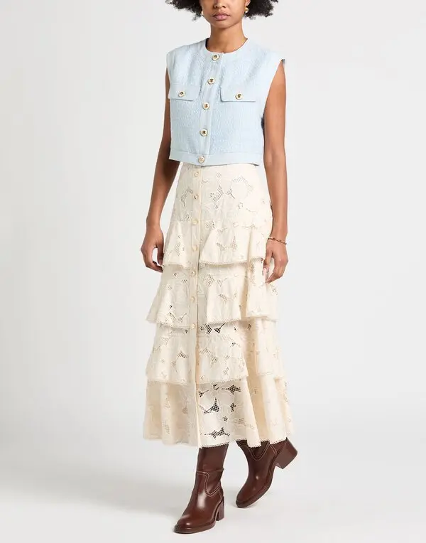 Sandro Sleeveless Tweed Jacket